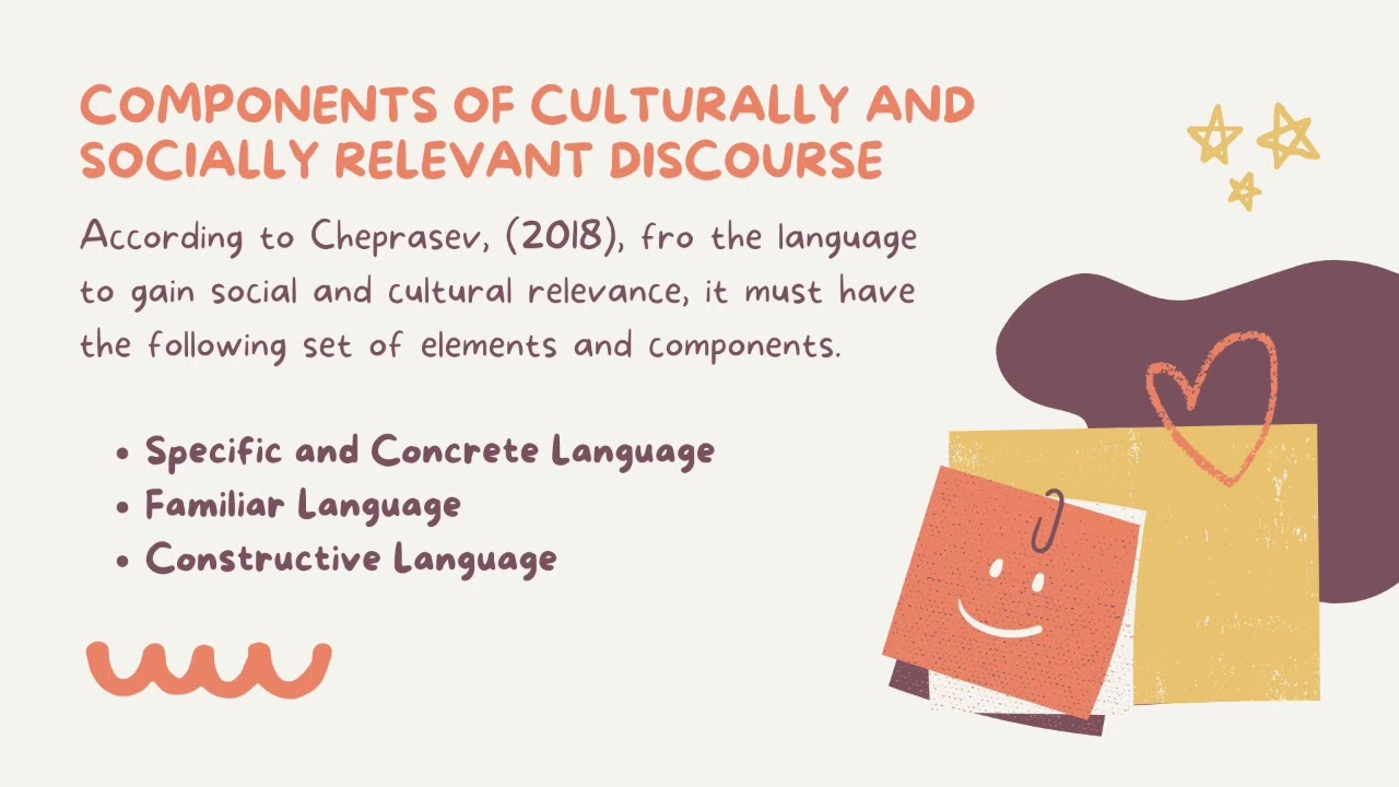 Discourses of Language in Cultural  and Social Relevance