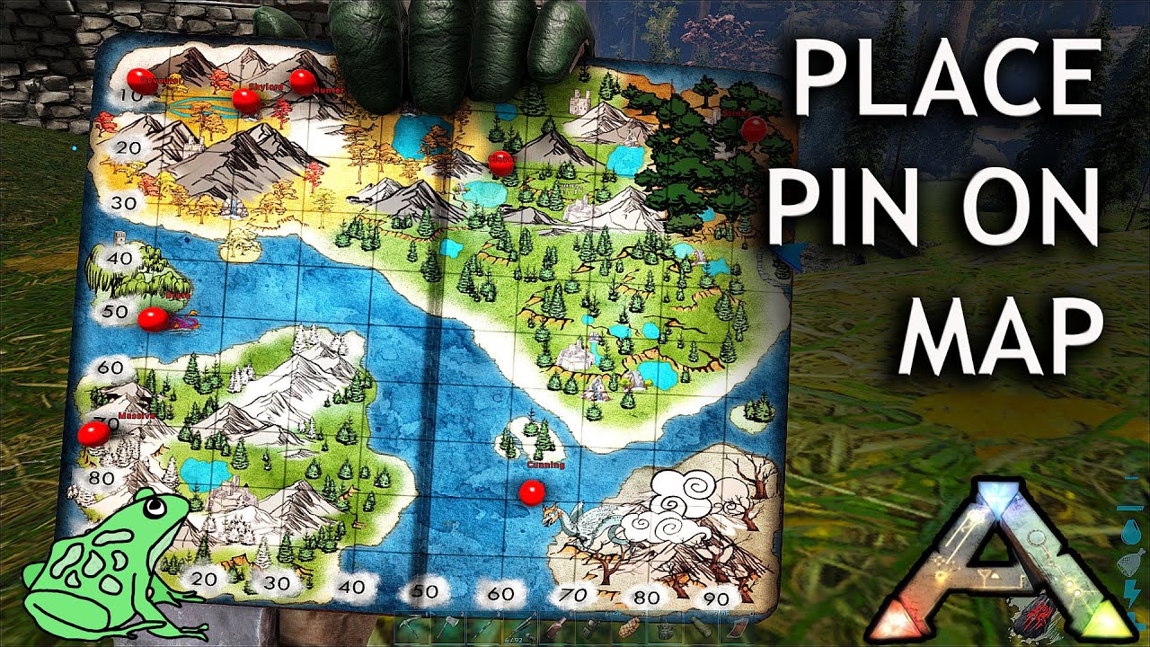 How to Place Pin on Map - Ark Survival Evolved
