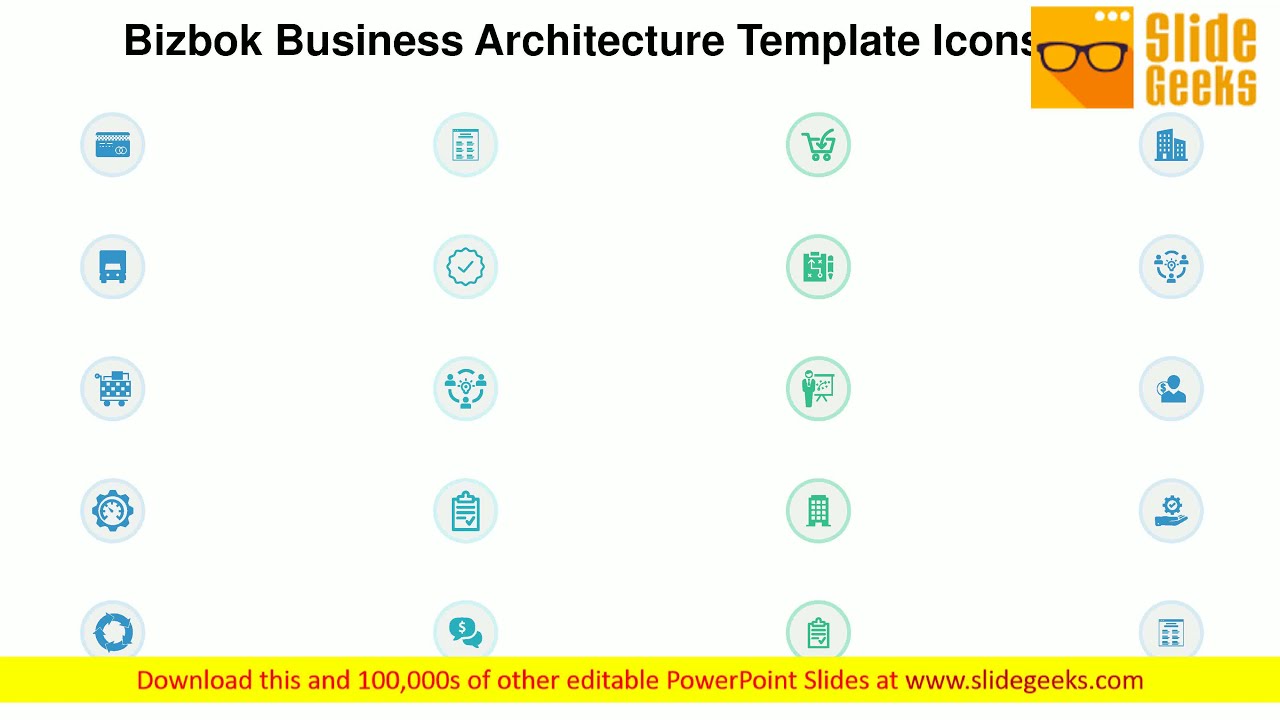 Bizbok Business Architecture Template Icons Slide Gear Ppt Powerpoint Presentation Slides Icons