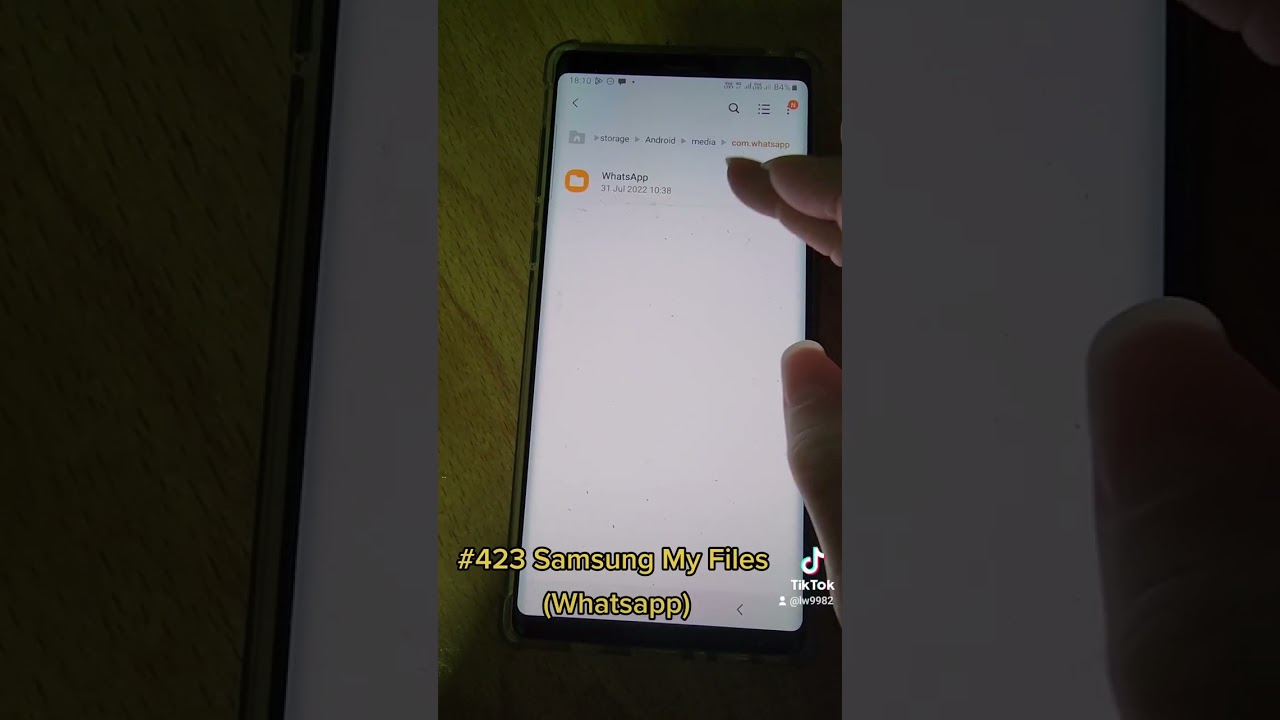 423 Samsung My Files (Whatsapp) . Another way to find your Whatsapp Images or video. #whatsapp