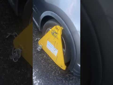 Untaxed vehicle clamped