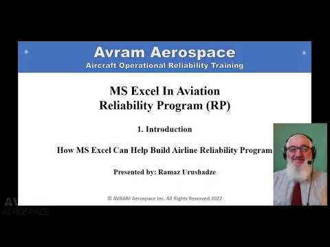 MS Excel In Aviation RP 01 INTRO – P1 - MDM Diagram, Place and Purpose of MS Excel