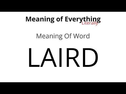 Meaning of Word - Laird Meaning