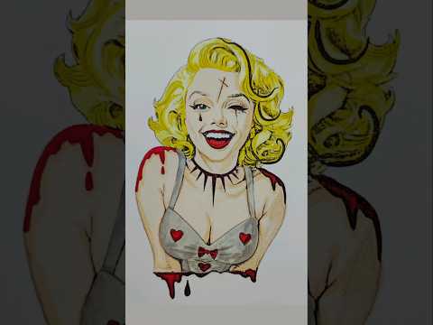 #art Marilyn Monroe's Sweetest Dreams #coloring
