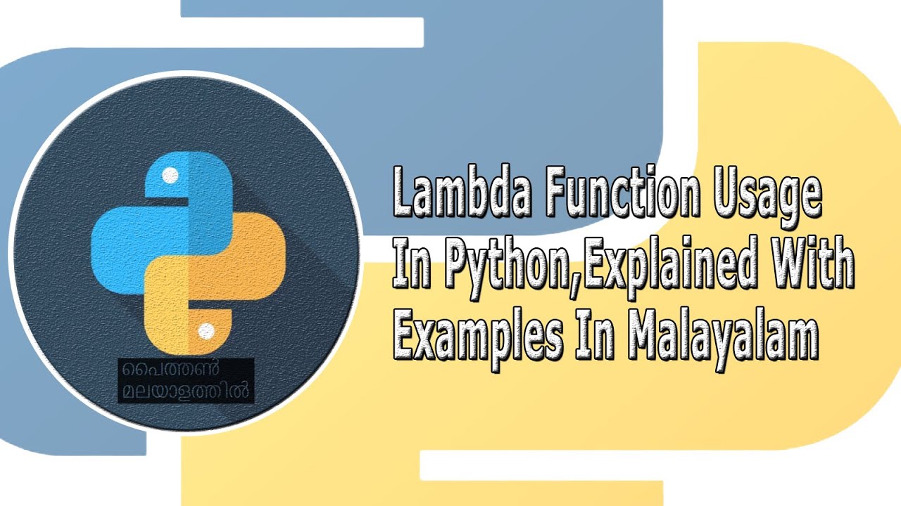 Lambda Function Usage in Python Explained With Examples in Malayalam | Interview Ques on Lambda