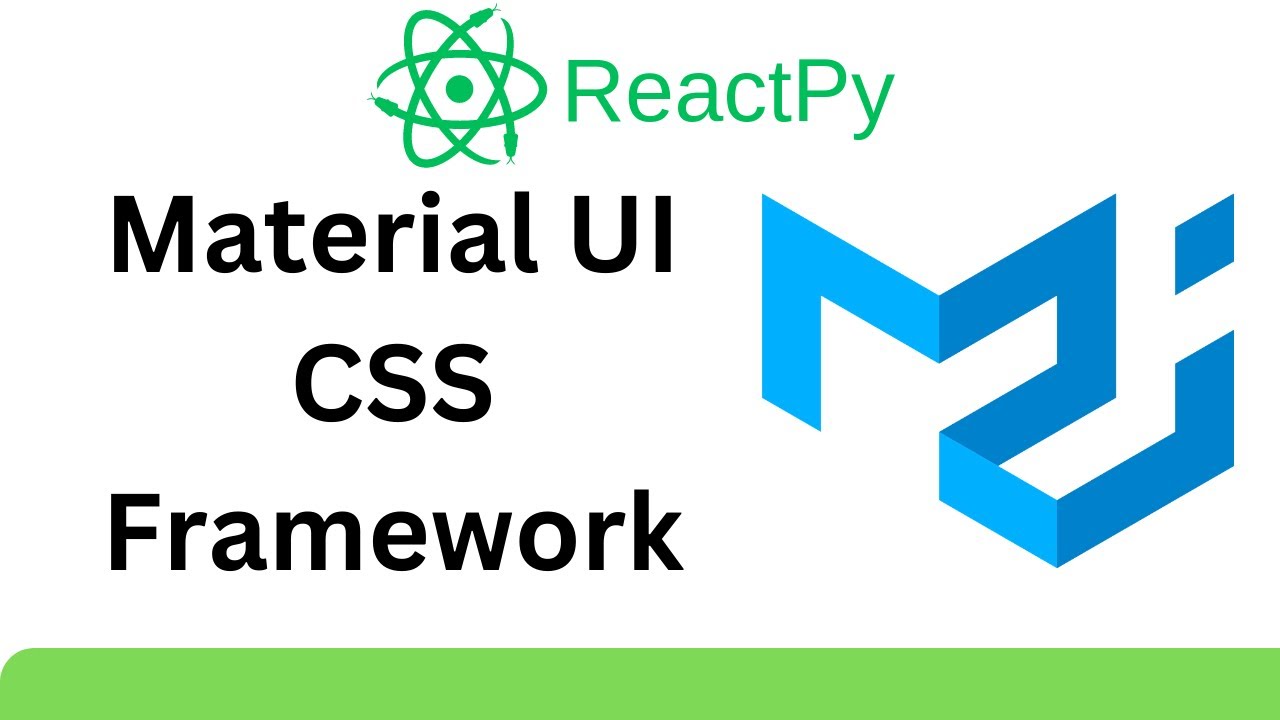 ReactPy Tutorial - Install Material UI Framework CSS
