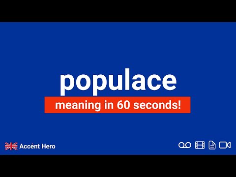 POPULACE - Meaning and Pronunciation