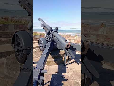 Guardians of the Sands: Exploring Raversyde's WWII Atlantikwall Fortress, Field Gun - Feldkanone