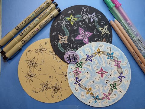 Zentangle® Quickie: Fairy Wings