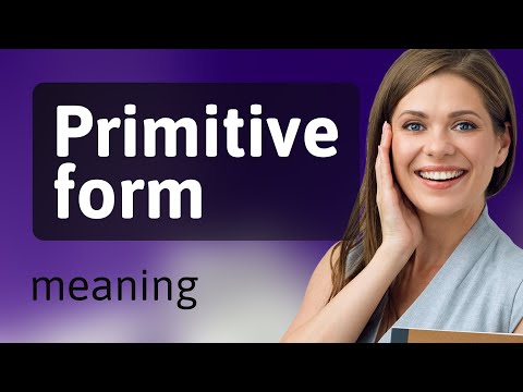 Understanding "Primitive Form" in English