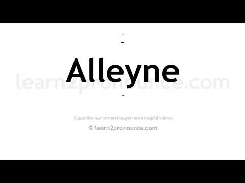 How to pronounce Alleyne | English pronunciation