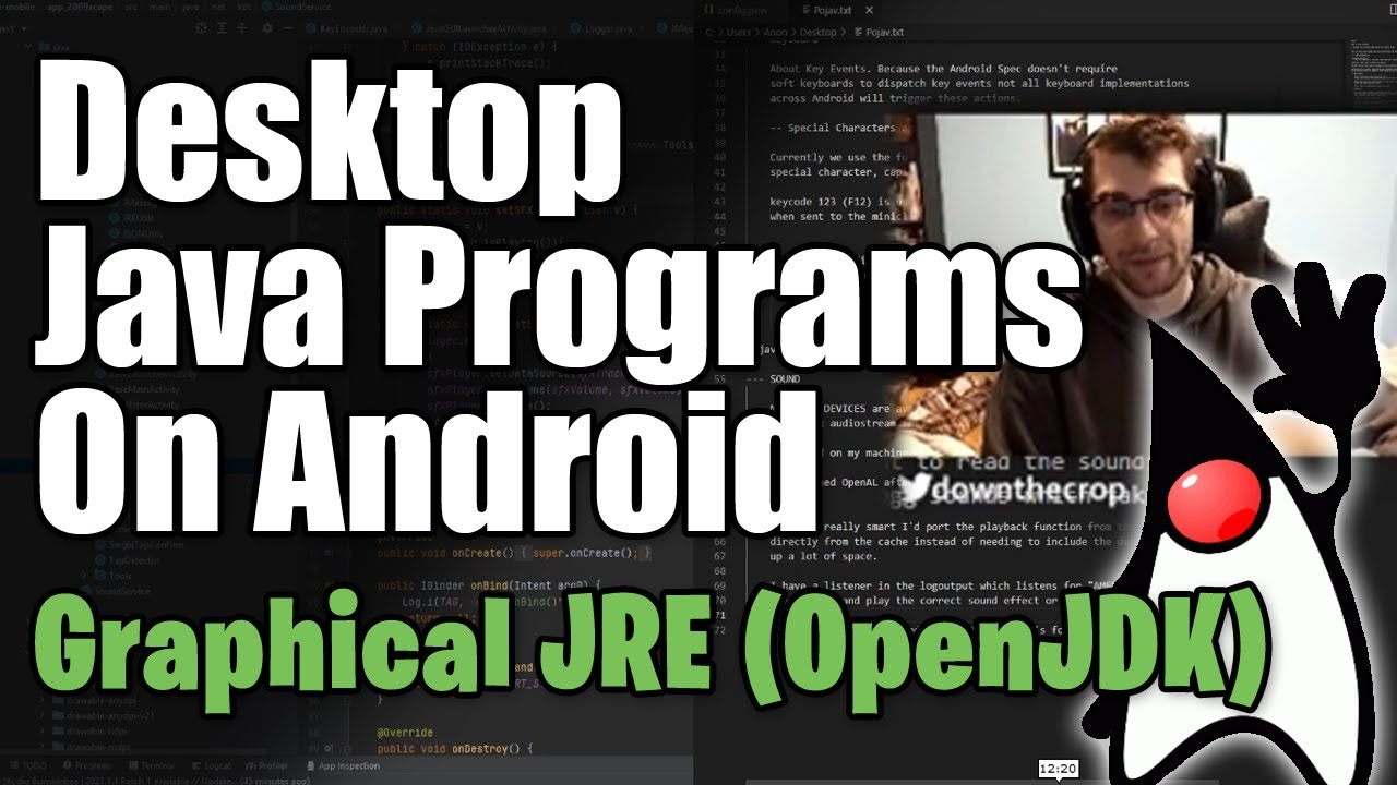 Desktop Java Programs On Android: Graphical JRE (OpenJDK)