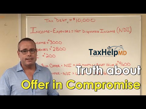 The Tax Doctor: Truth about IRS program Offer in compromise - Tax Help MD