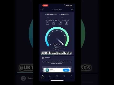 EE Network UK ๐ฌ๐ง 5G Ookla Speed Test - Driving/Motorway - April 2025 #ookla #speedtest #uk #london