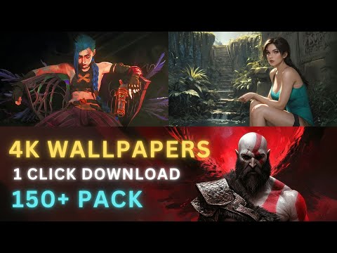 🎮 Download 150+ 4K Gaming Wallpapers for PC | One-Click Download! 🚀