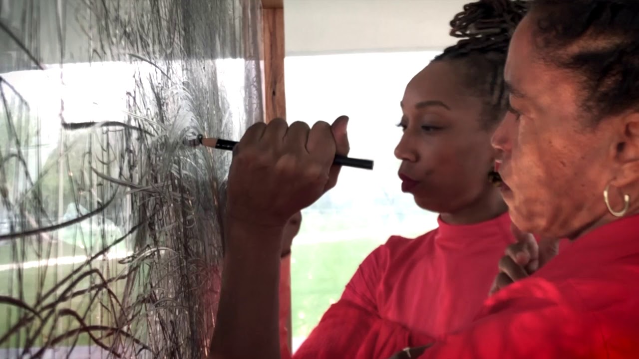 Twin:  a performance + drawing ruby onyinyechi amanze and Wura-Natasha Ogunji