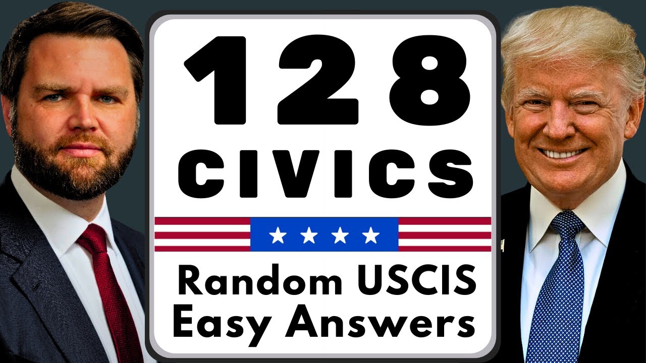 NEW 2026 US Citizenship Test 128 Civics Questions & Easy Answers (2025 Version) Ciudadania Americana