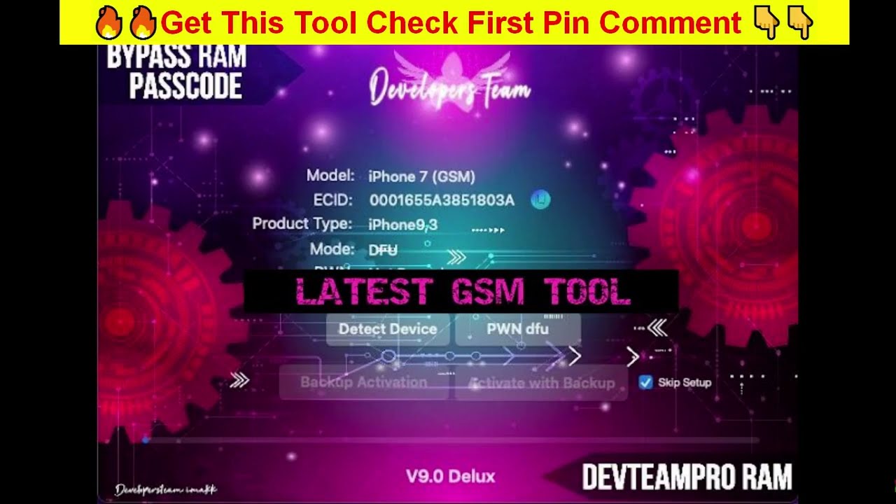 DevTeamPRO RAM Tool V9.0 | iCloud account bypass | DevTeamPRO RAM Tool V9 0 activation key 2024