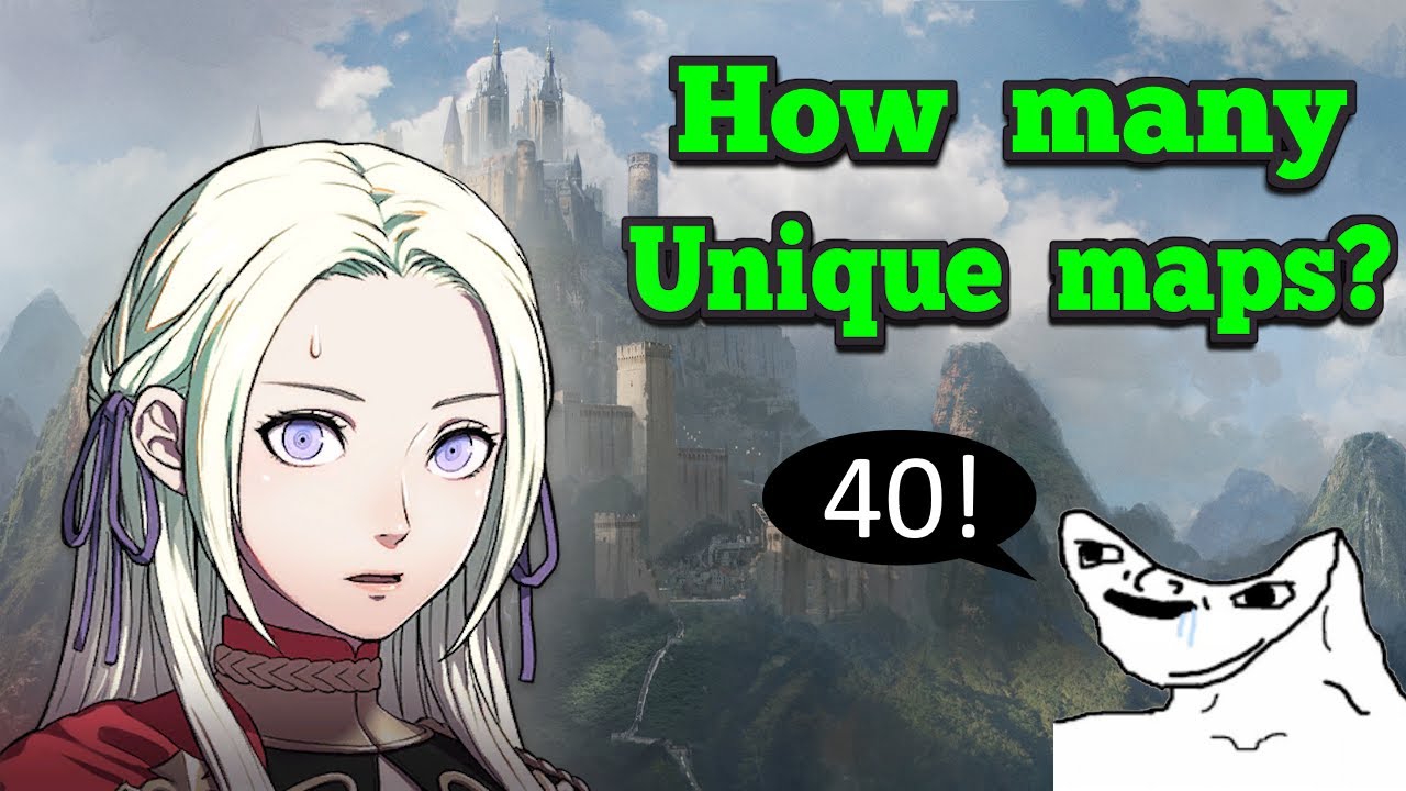 How many unique maps does Three houses actually have?