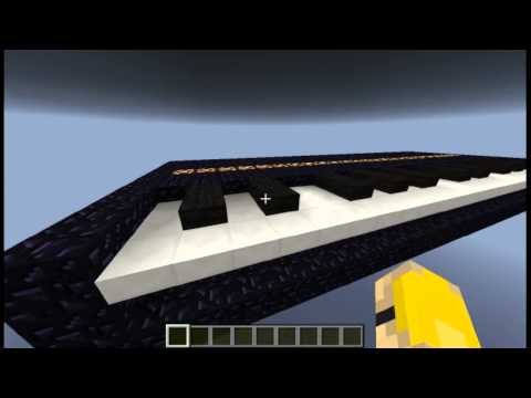 Motion Sensing Playable Piano in Minecraft Minecraft Project