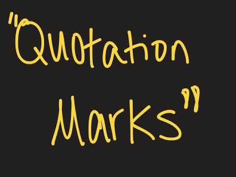 Quotation Marks and Punctuation