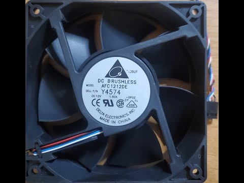 Delta AFC1212DE-SP02, Dell Y4574 120x38 PWM Fan Review, Pt 1