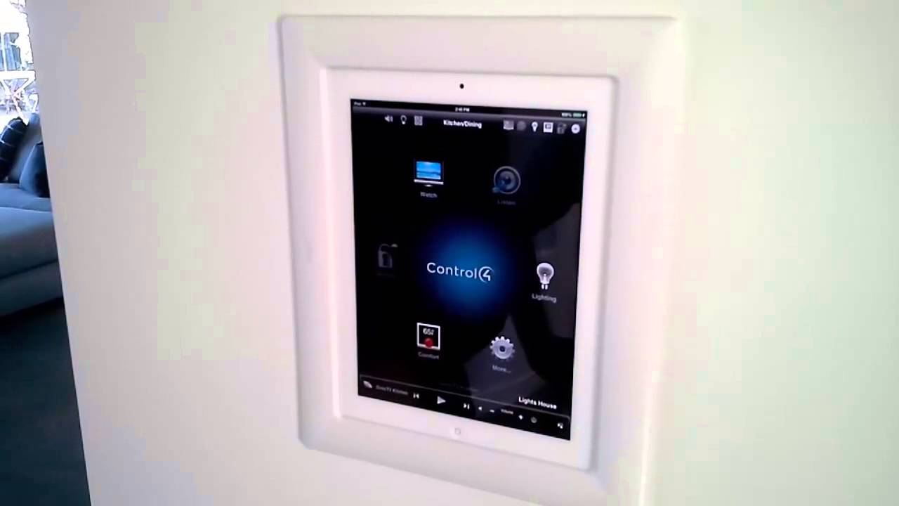 Control4 MyHome Sync Settings iOs
