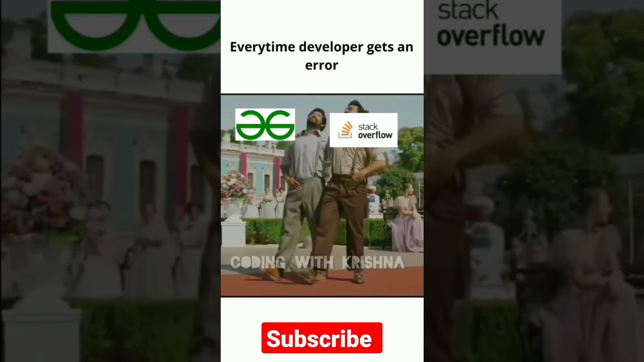 When everytime developer gets error#codingmemes #coding #youtubeshorts #programmer #programmingmemes