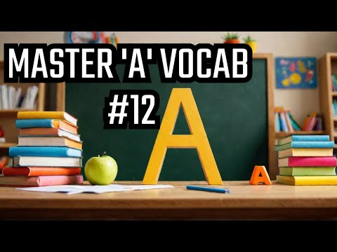 Common English Words That Start with A | Vocabulary with Examples