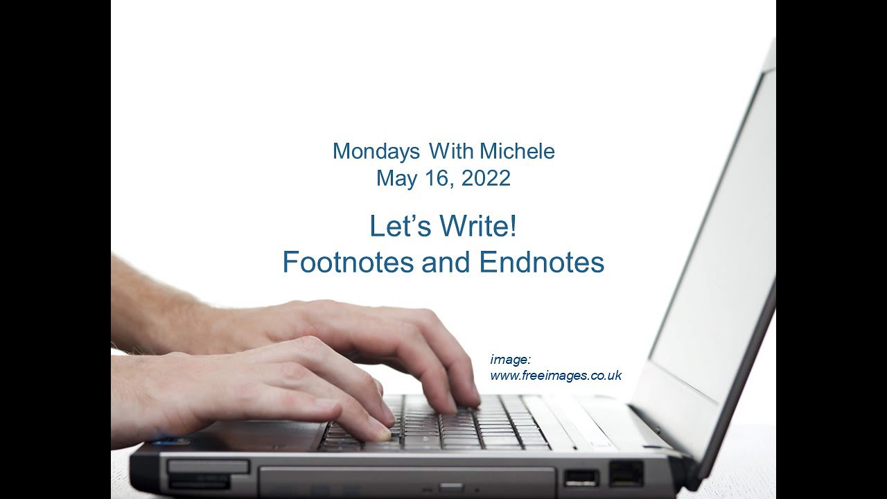 MWM Let's Write! Footnotes and Endnotes
