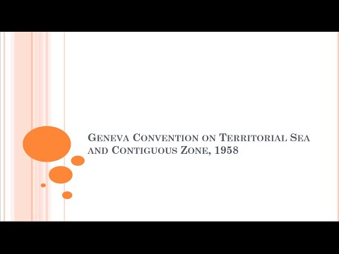 Territorial Sea Under Geneva Convention on Territorial Sea and Contiguous Zone, 1958