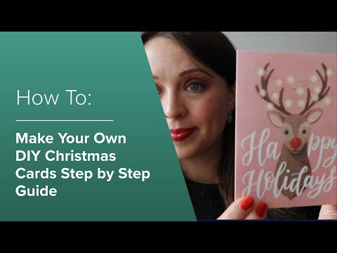 How to Make Your Own Beautiful DIY Christmas Cards Step by Step Guide | Zazzle