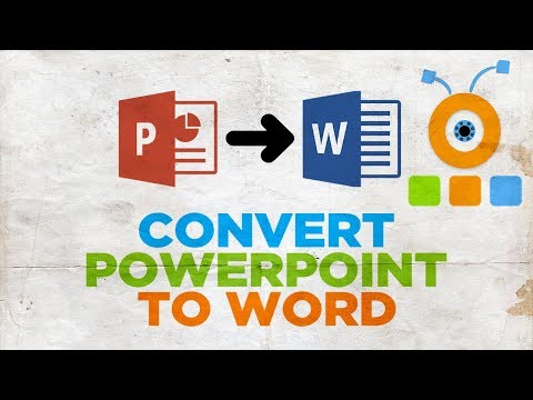 How to Convert PowerPoint Presentation to Word 2019