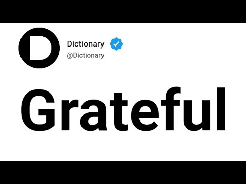 Grateful Meaning In English