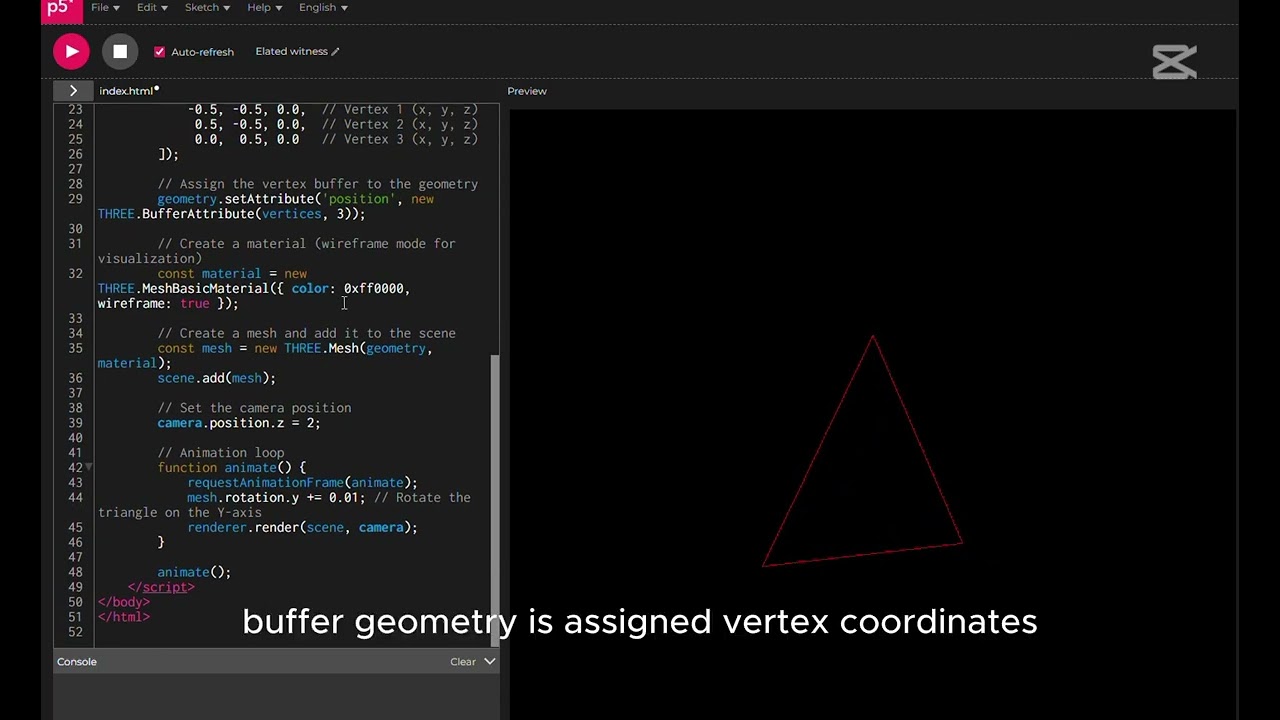 BufferGeometry three.js