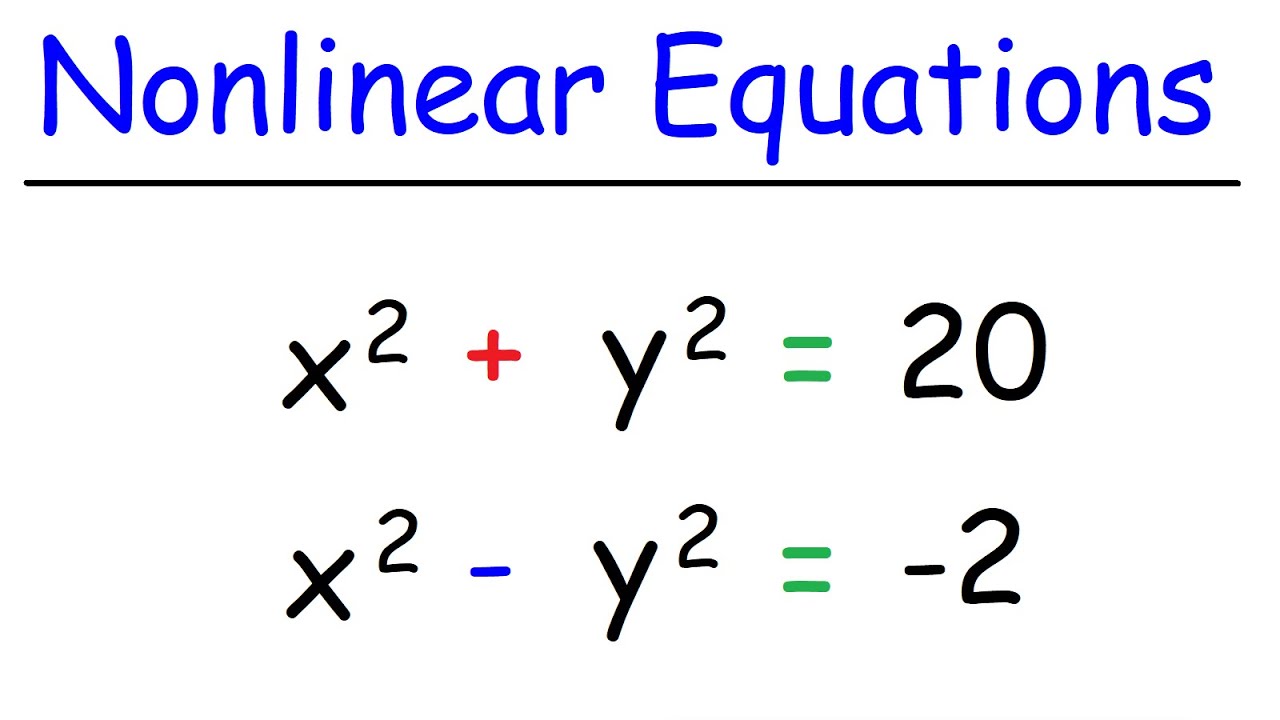 How Are Non linear Equations Solved How Are Non linear Equations Solved How Are Non linear Equations Solved How Are Non linear Equations Solved