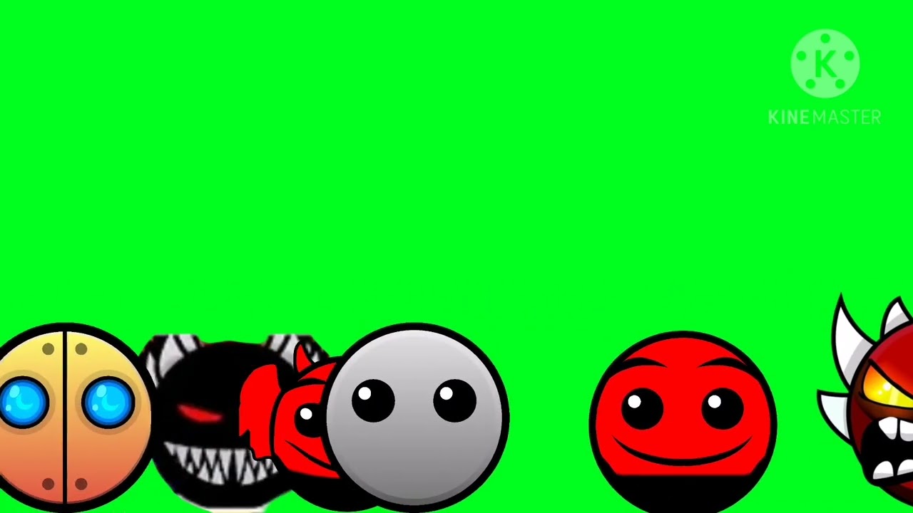 Geometry dash difficulty faces stampede green screen my 