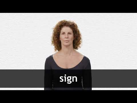 SIGN definition and meaning | Collins English Dictionary