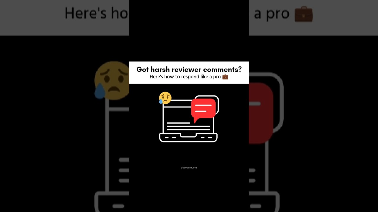 How to Respond to HARSH Reviewer Comments (Like a Pro!) #reviewer #ManuscriptRevisions #PhDLife