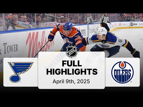 NHL Highlights | Blues vs. Oilers | April 09, 2025