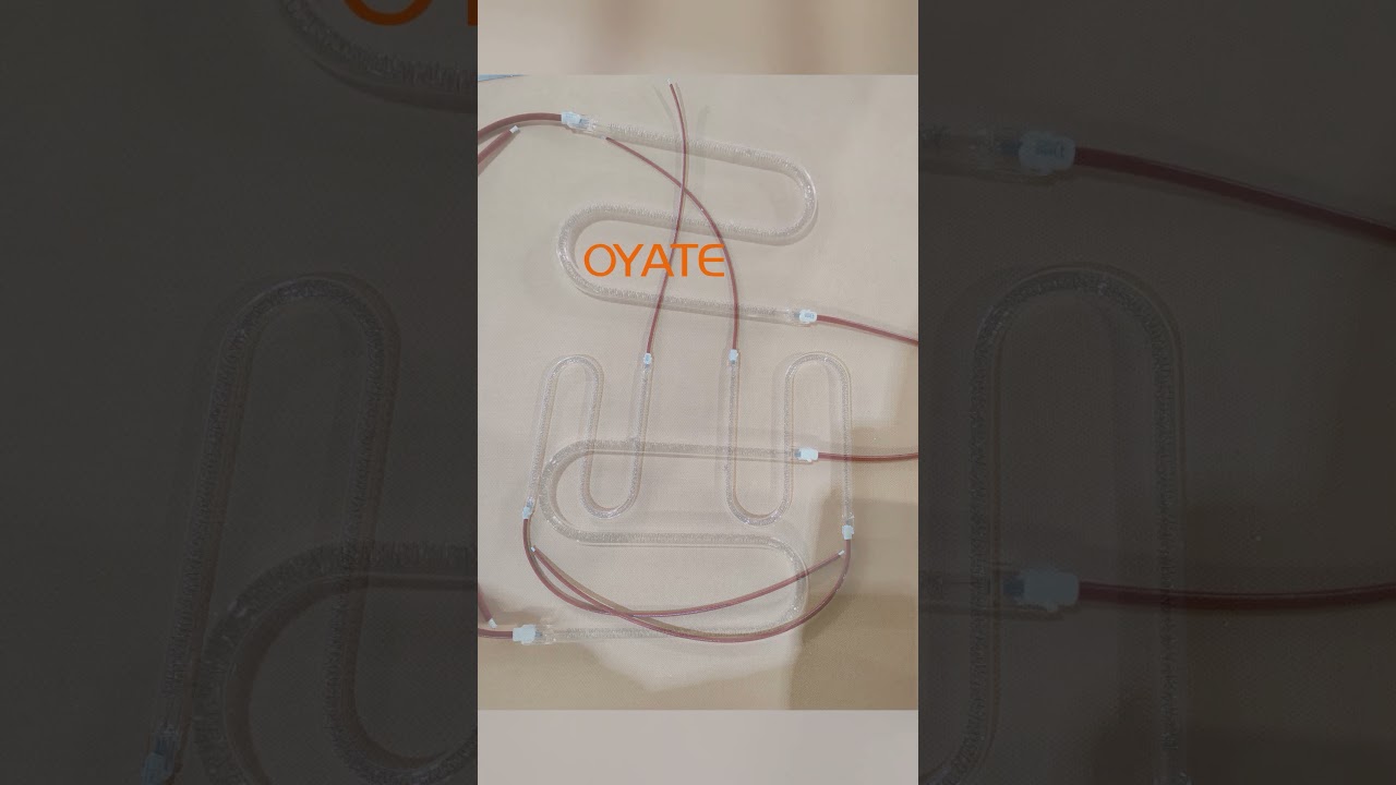 S shape fast medium wave halogen heat lamps infrared heater lamps 1200w