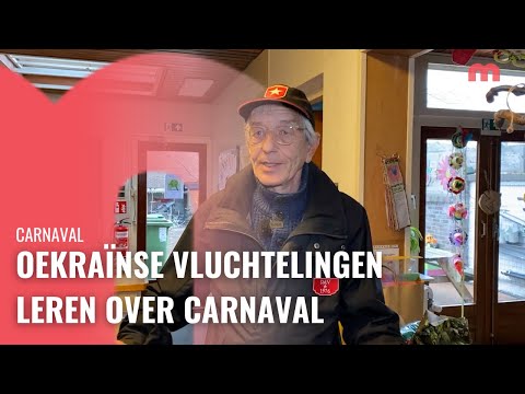 Oekraïense vluchtelingen in Maastricht leren over carnaval