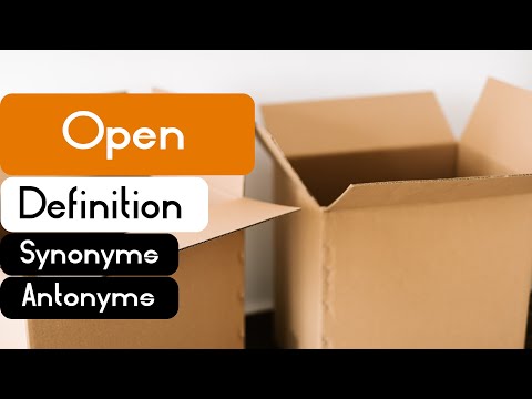 Open Pronunciation | Open Definition | Open Synonyms | Open Antonyms