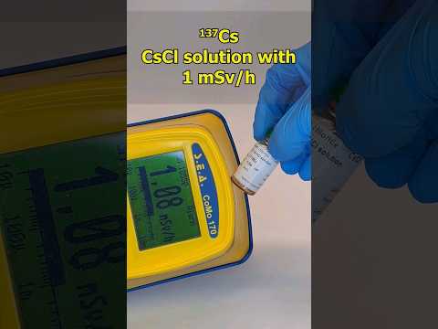 Cs-137 is a nasty fission product. #science #radioactivity #chemistry #nuclear #chernobyl