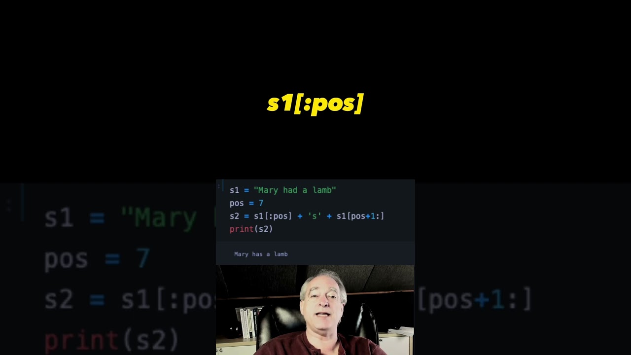 Replace character at position in Python string 🐍 #shorts #python