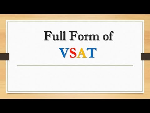 Full Form of VSAT || Did You Know?