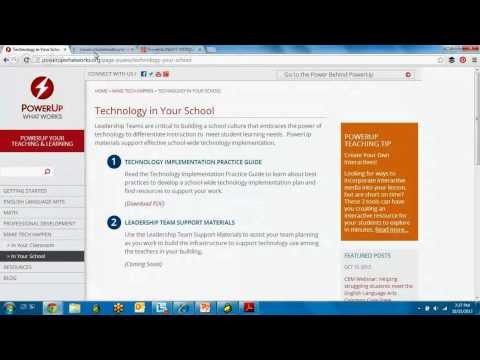 PowerUp WHAT WORKS Connected Educator Webinar - ELA Common Core State Standards