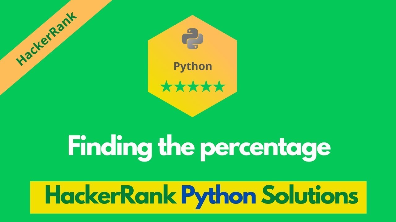 HackerRank Finding the percentage problem solution in Python | Python problems solutions