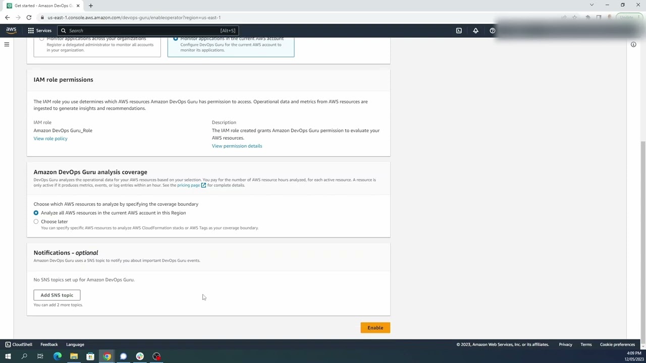 Detecting AWS operational issues with Amazon DevOps Guru