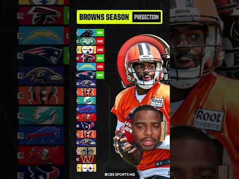 Predicting the Cleveland Browns 2022-23 record 🔮 #shorts